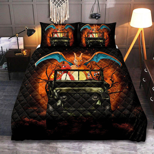 Charizard Quilt Bedding Personalized 3-Piece Quilt Bedding Set ...