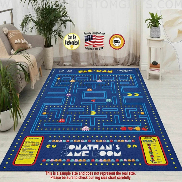 Custom Retro Arcade Video Game Area Rugs | Gaming Carpet, Mat, Home ...