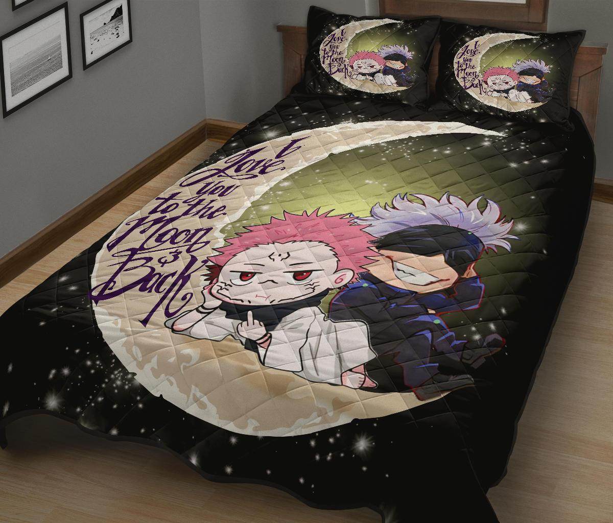 Personalized Anime Jujutsu Kaisen Gojo Sukuna Chibi Character Bedding ...