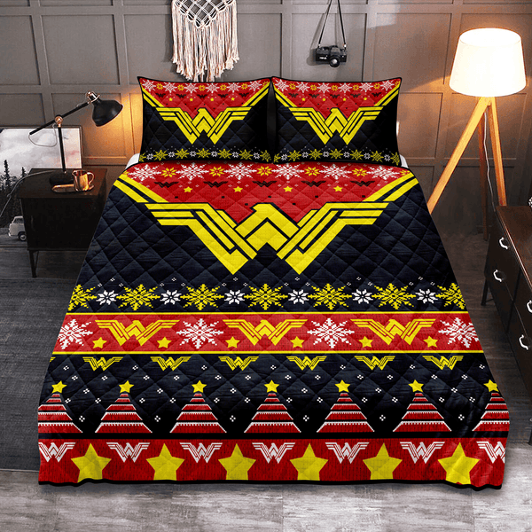 Wonder Woman Quilt Set | Personalized 3-Piece Quilt Bedding Set ...